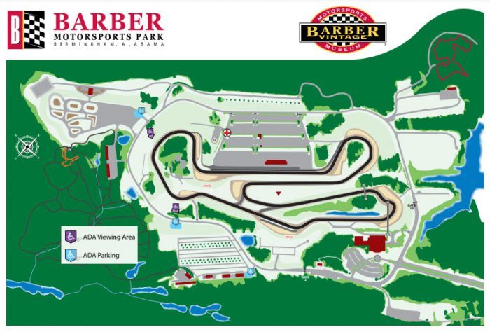 Facility Map | Barber Motorsports Park | Birmingham, AL